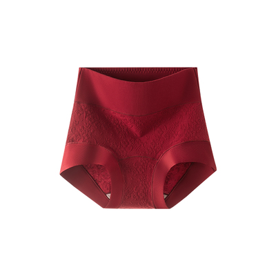 芬腾a类纯棉收腹本命年红内裤女