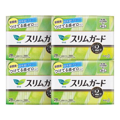 花王乐而雅零触感S超丝薄日用卫生巾20.5cm姨妈巾进口超薄透气