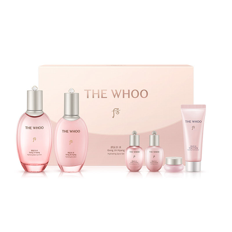 【七夕礼物】Whoo后拱辰享水沄沁透舒安系列滋润舒缓水乳套装_虎窝淘