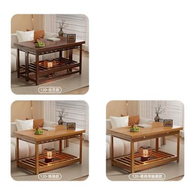 烤火桌子新款家用简易可折叠餐桌长方形烤火架湖南取暖炉茶几2025