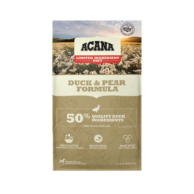 【百补】临期 ACANA爱肯拿鸭肉梨犬粮无谷低敏清火成幼狗粮11.4kg