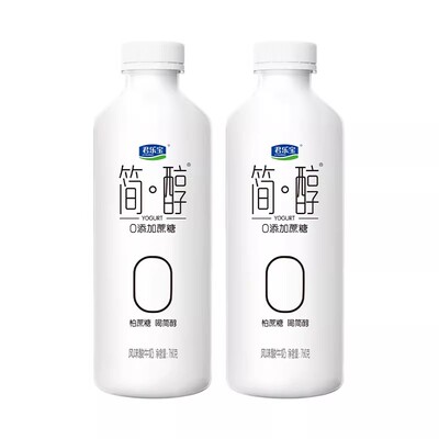 君乐宝简醇760gx2大桶酸奶0蔗糖
