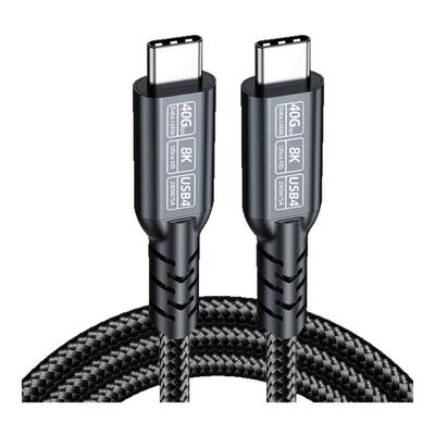 USB4全功能type-c双头数据线3雷电4pd240w快充适用17苹果15华为16手机40gbps高清8K视频传输公对公笔记本电脑