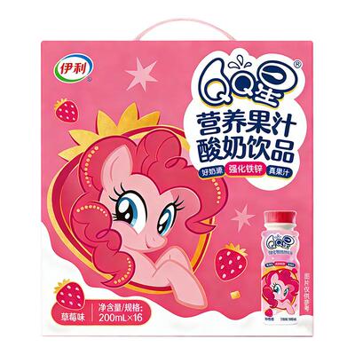 7月QQ星小马宝莉200ml草莓味