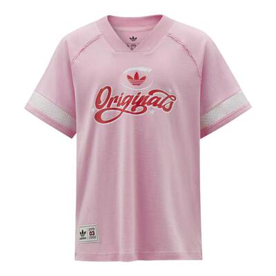 Adidas阿迪达斯女大童新款休闲三叶草运动T恤舒适短袖上衣KW2272