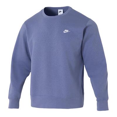 Nike耐克男子针织毛圈经典刺绣小标套头衫圆领休闲卫衣FN3889-499