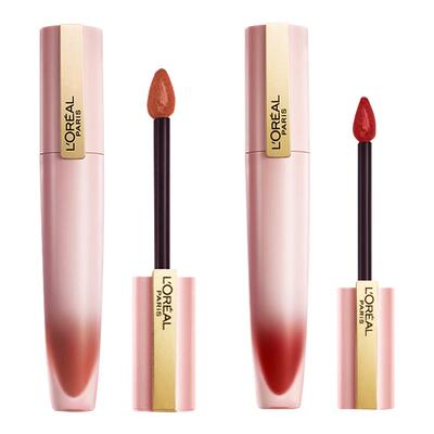 欧莱雅小钢笔印迹唇釉哑光口红女