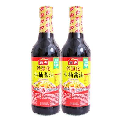 海天铁强化生抽酱油500mL炒菜
