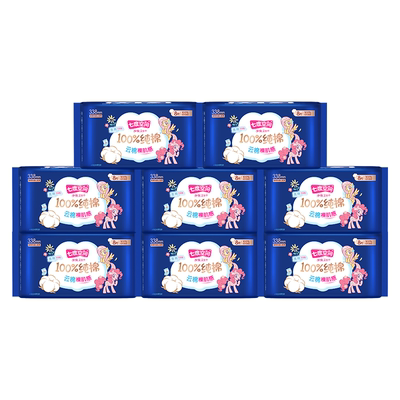 七度空间卫生巾少女纯棉夜用338