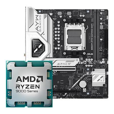 AMD锐龙9600X/9700X搭华硕重炮手