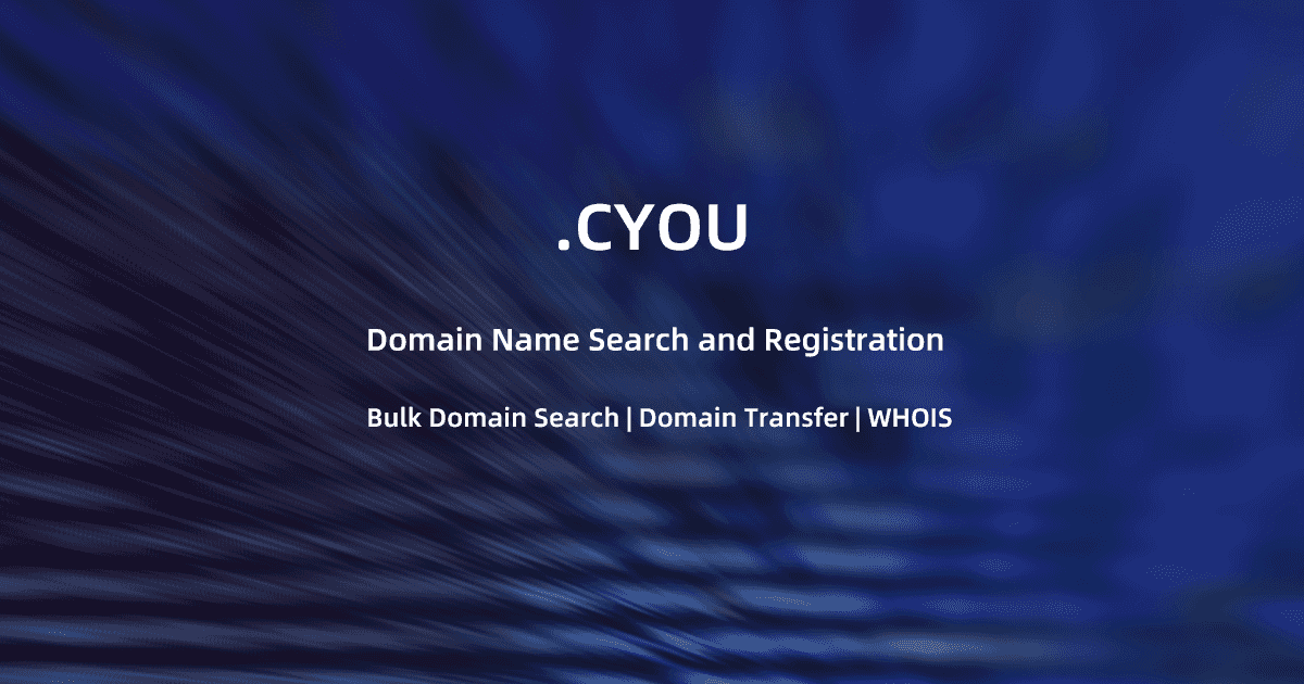 .CYOU Domain Names: Search, Register & Transfer - Alibaba Cloud