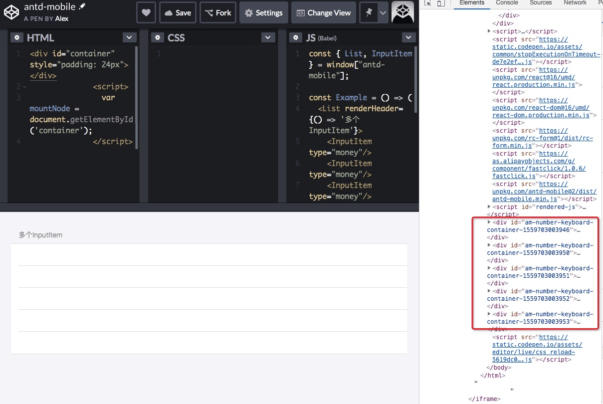 React16下虚拟键盘首次渲染会创建多个Dom节点 · Issue #3247 · ant-design/ant-design-mobile · GitHub
