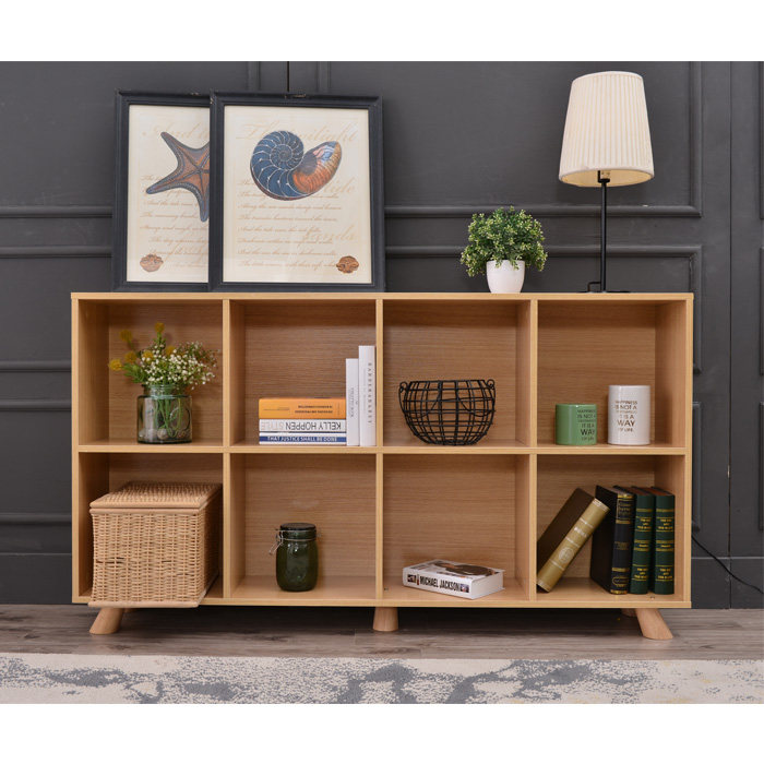 原木简易书柜书架特价,书架特价实木,实木简易书架书柜_大山谷图库