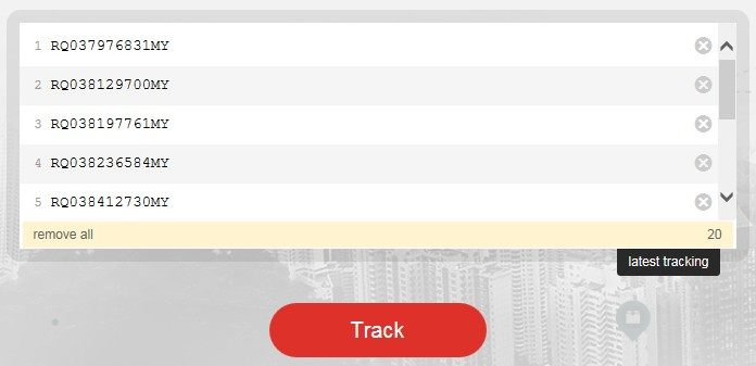 global order tracking guidance