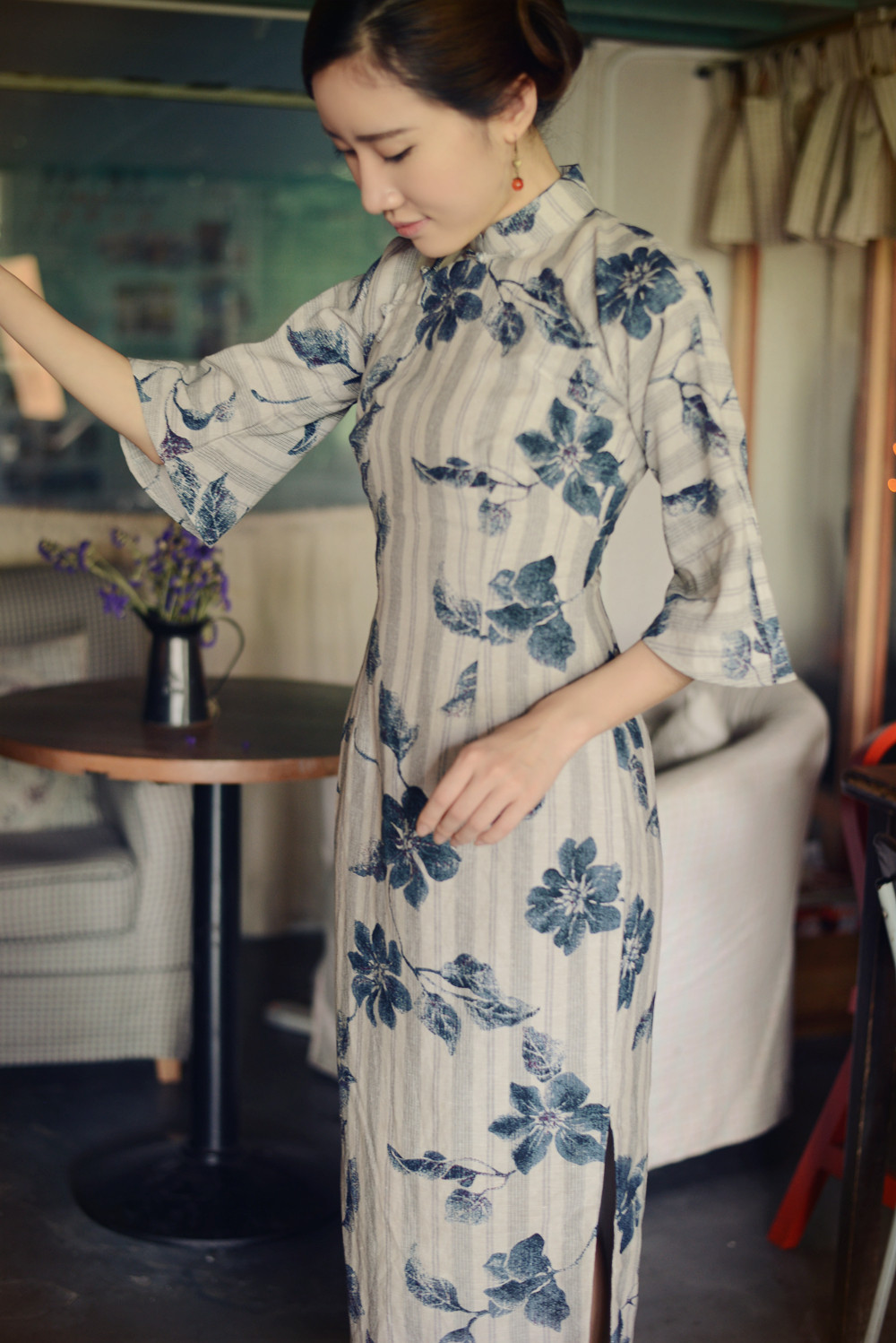 林小姐穿亚麻旗袍逛西湖火了 - 好物爆料 - 淘江湖